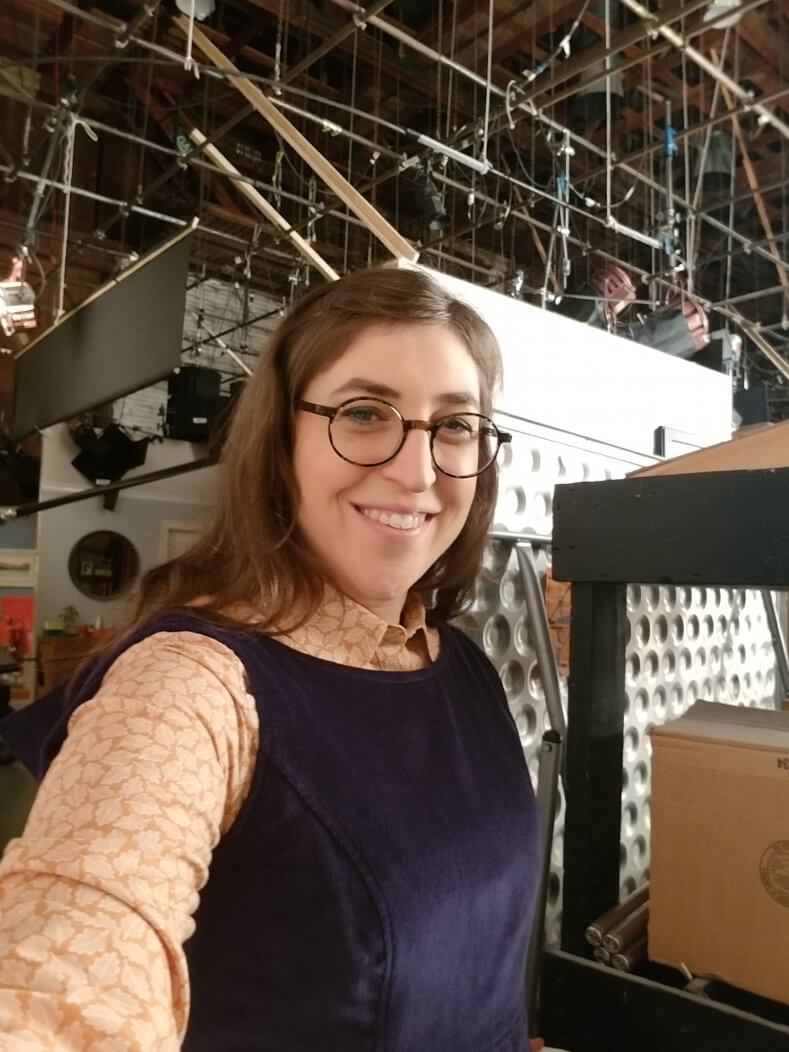 “We’re back!” Mayim reports from the first taping of “The Big Bang ...