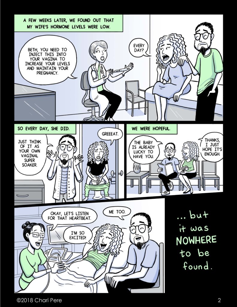 Read Michael's Miscarriage, a comic that depicts a father's loss