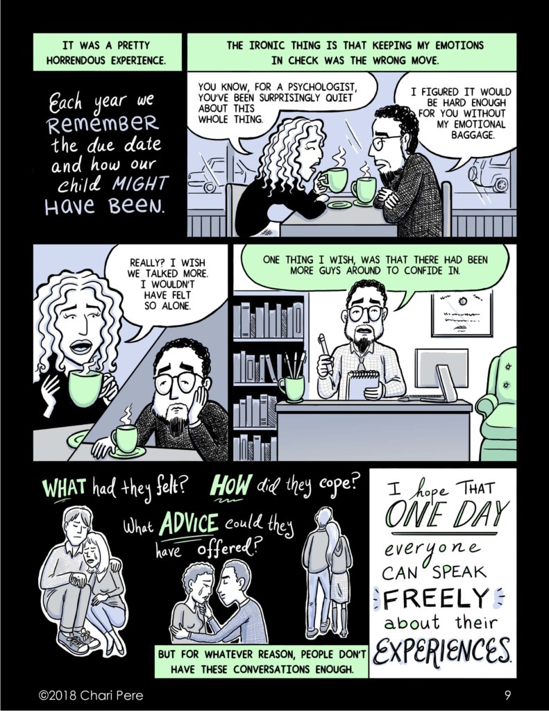 Read Michael's Miscarriage, a comic that depicts a father's loss