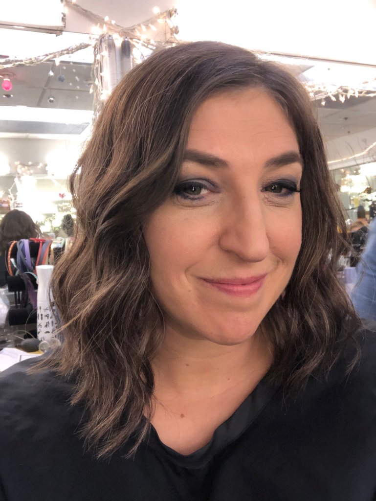 Mayim was excited for Amy's dramatic makeover, and loves her short hair!